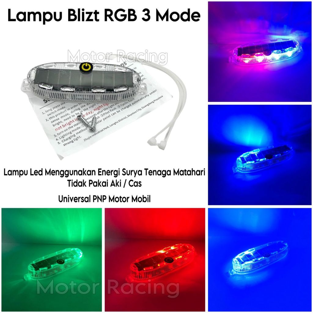 Jual Lampu Strobo Motor Mobil Truk Dan Bus Tenaga Surya Lampu Led Kedip ...