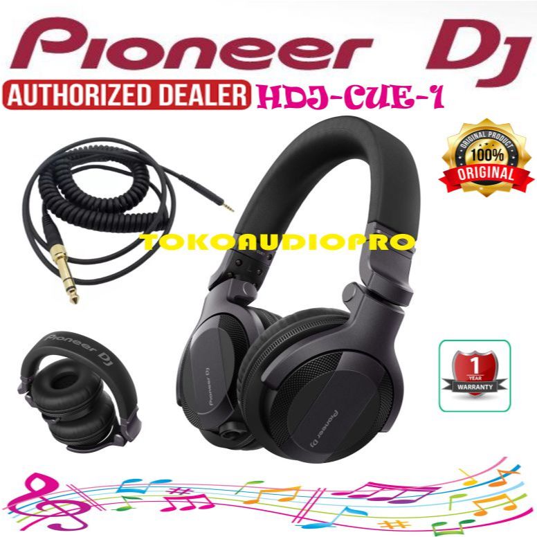 Jual Pioneer DJ CUE1 On-ear DJ Headphone Pioneer HDJ CUE-1 Headphone DJ ...