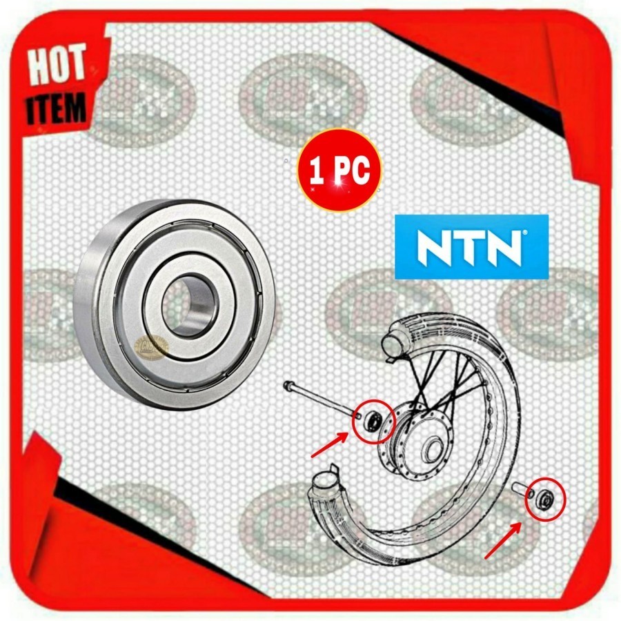 Jual Bearing 6300 ZZ Laker Roda Depan C70 | C700 | STAR | WIN | MIO ...