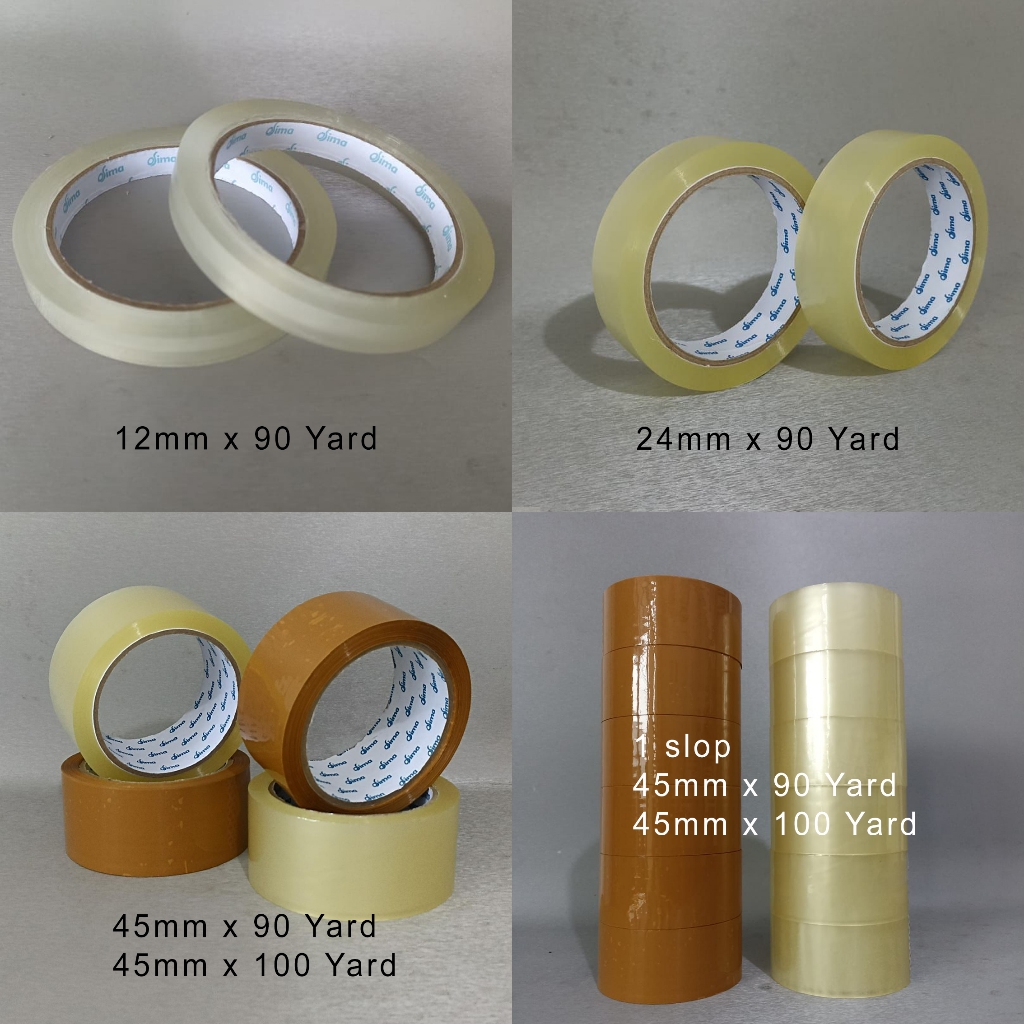 Jual Lakban Harga Satuan Isolasi Tape Bening Dan Coklat Berbagai Ukuran ...