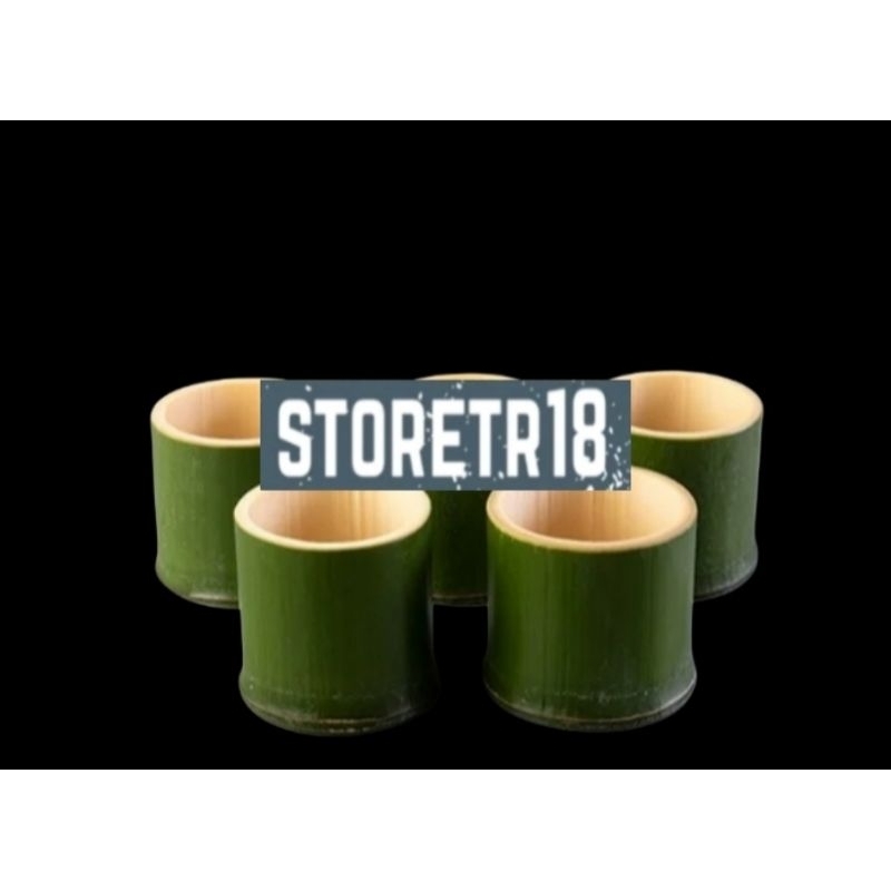 Jual Gelas Bambu Cangkir Bambu Hijau Mini Isi 1 Pcs | Shopee Indonesia