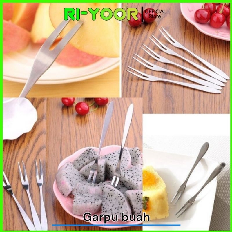 Jual Garpu Mini Buah Stainless Garpu Kue Buah Besi Stainless | Shopee ...