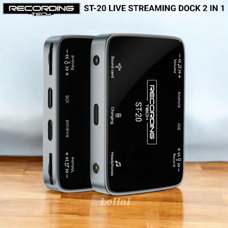 Jual Recording Tech ST-20 Live Streaming Dock 2 in 1 RT ST20 Original ...