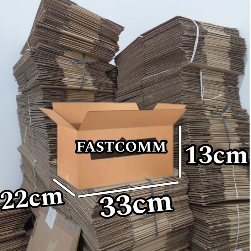 Jual KARDUS / KARTON MODEL POLOS UKURAN 33 X 22 X 13 KARDUS BARU ...