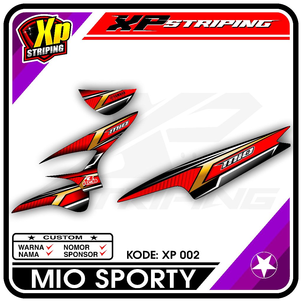 Jual Stiker Striping Yamaha Mio Sporty - Sticker Striping Yamaha Mio ...