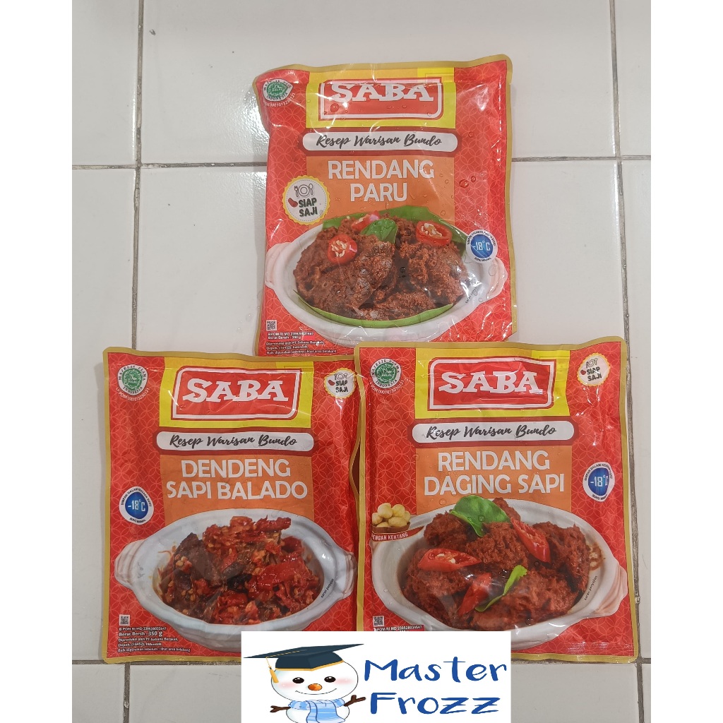 Jual Saba Rendang Paru | Dendeng Sapi Balado | Rendang Sapi 350gr ...