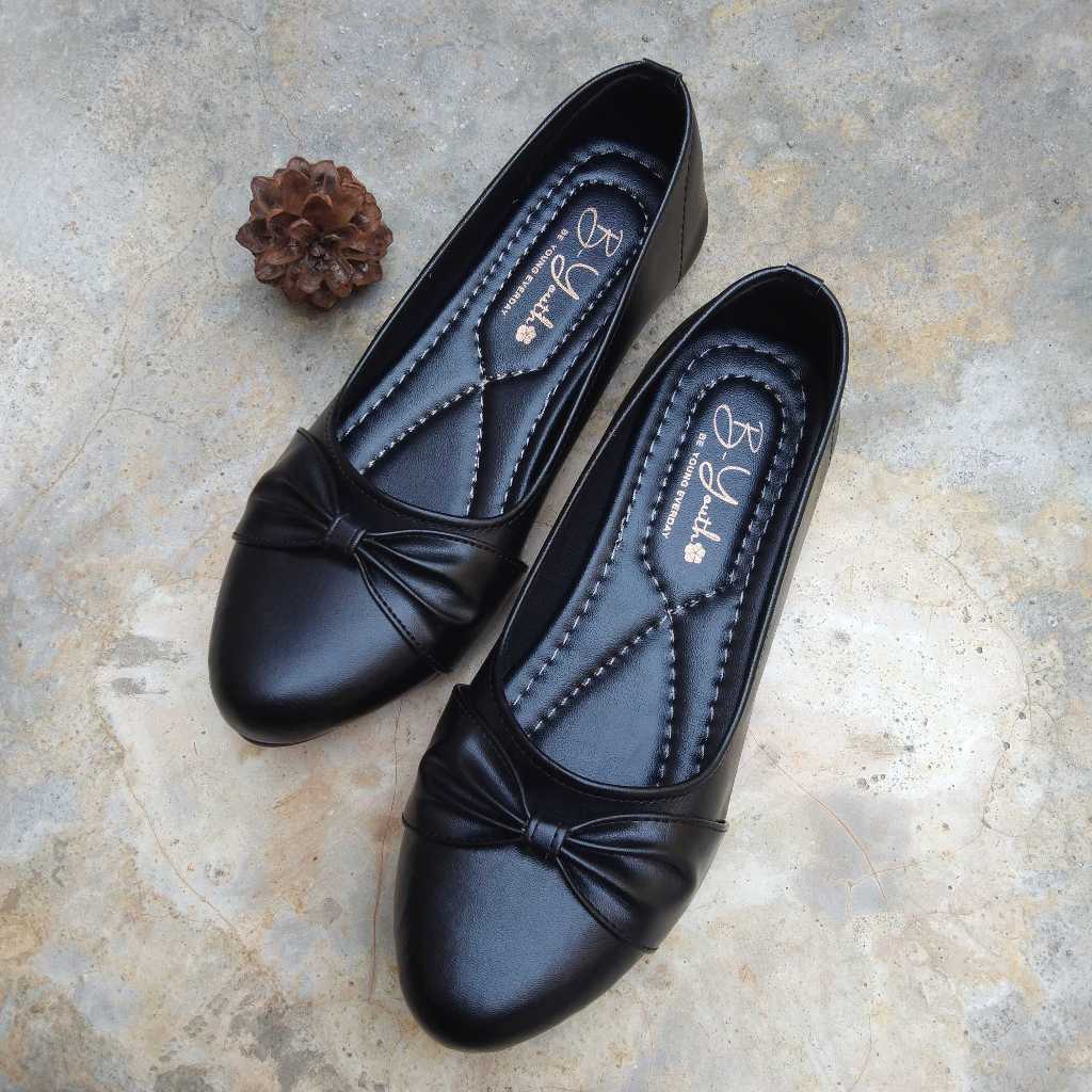 Jual PROMO Sepatu Flat Wanita Sol Karet Flatshoes Cewek Kuliah Kerja ...