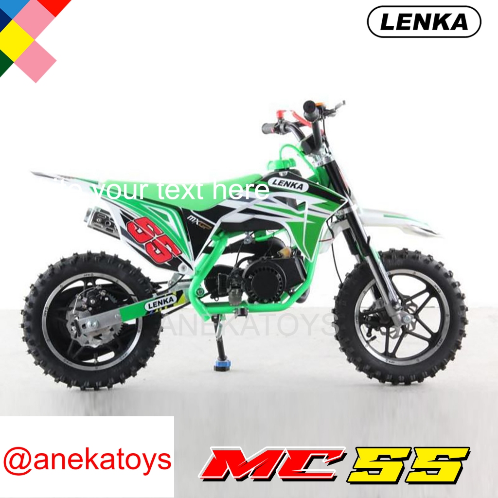Jual Motor Bensin Lenka MC55 Mini Trail Anak Mesin Tarik Rumput 50cc ...