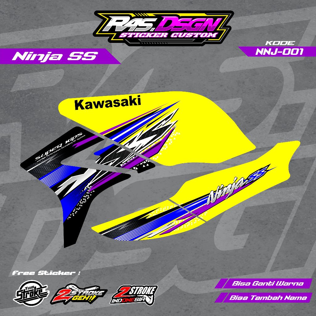 Jual Striping Transparan Ninja SS/R - Striping Ninja SS Custom ...