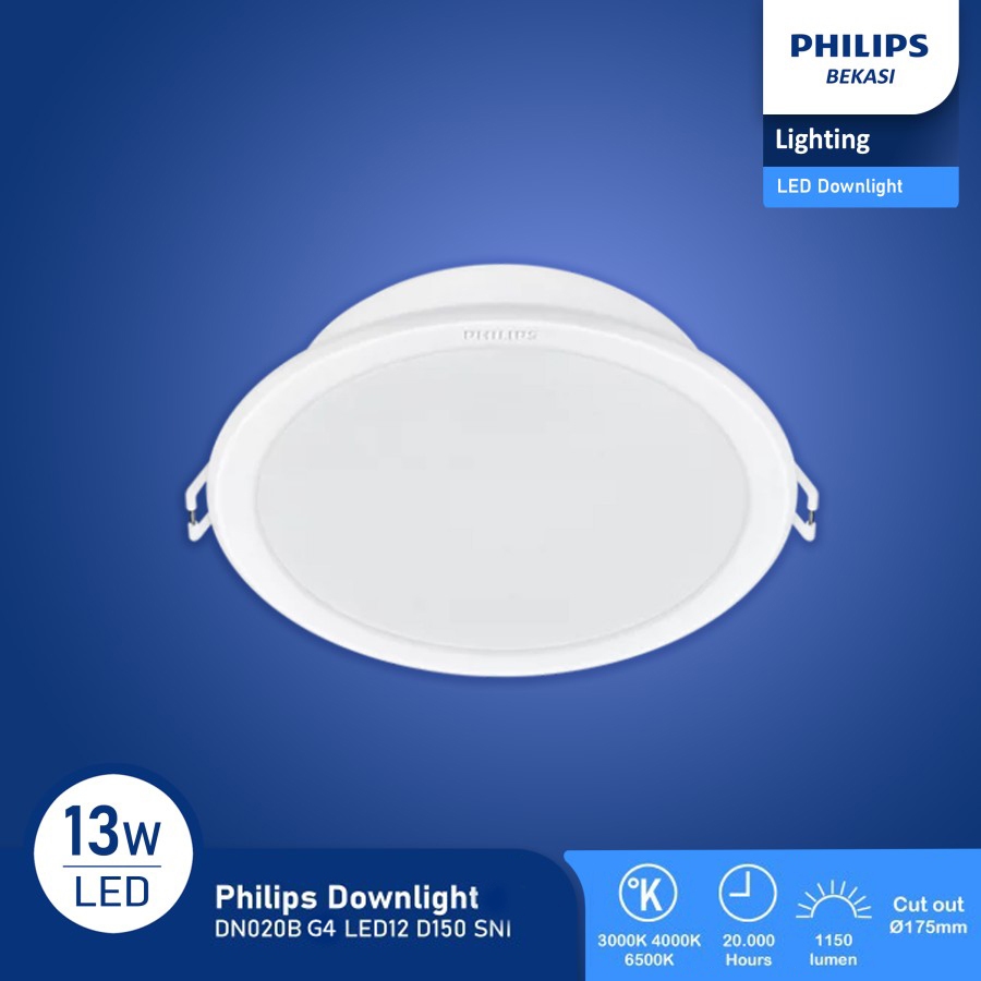 Jual Lampu Downlight LED Philips Essential Smartbright DN020B G4 13w 13 watt | Shopee Indonesia