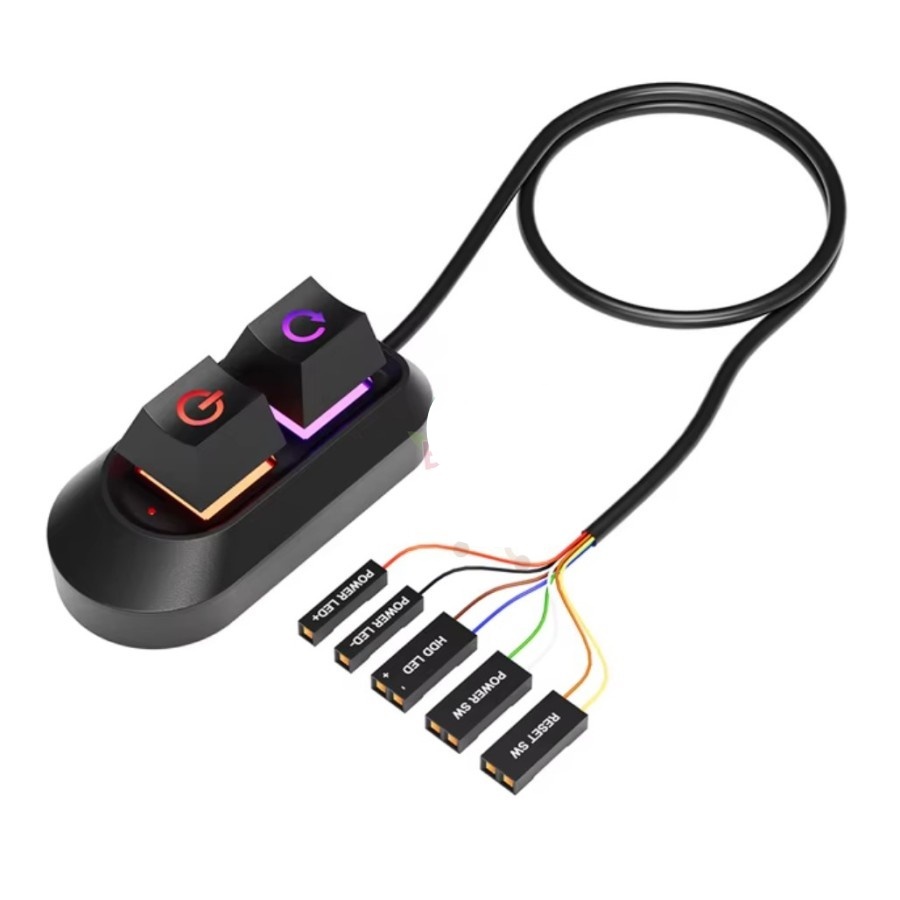 Jual Kabel RGB Front Switch Power and Reset Button For PC CPU Komputer ...