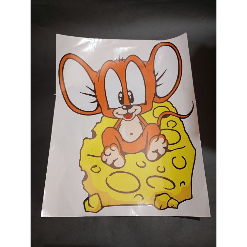 Jual stiker vinyl gambar besar (Jerry dan keju) | Shopee Indonesia