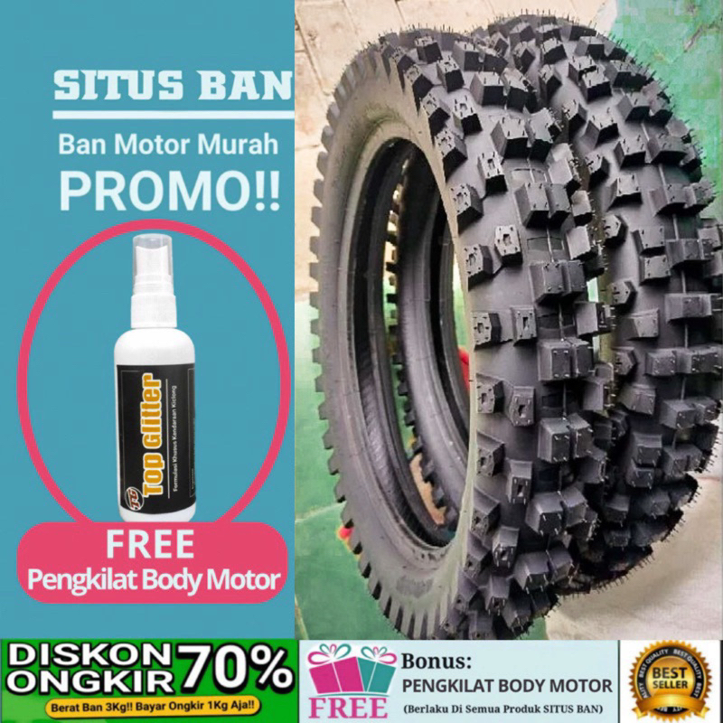 Jual Paket Sepasang-1[Set]Ban Motor Cross Ring17 Ukuran(250-275) & (275 ...