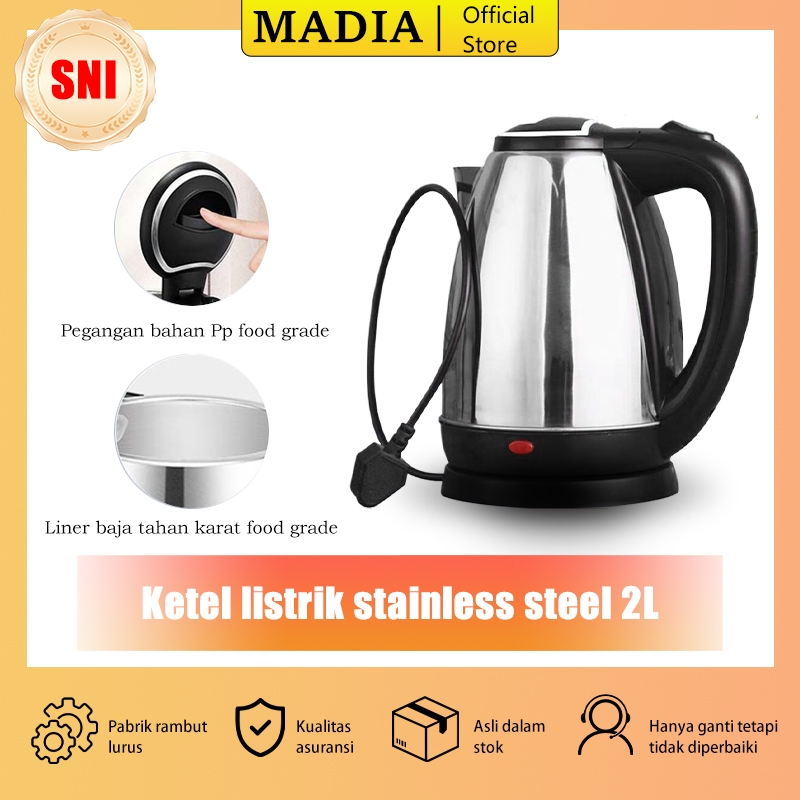 Jual Madia ketel stainless steel 500 watt 2L ketel daya rendah otomatis ...