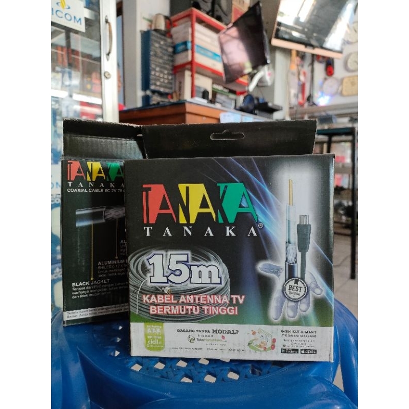 Jual [COD]Kabel Antena TV Digital TANAKA 15 Meter | Shopee Indonesia