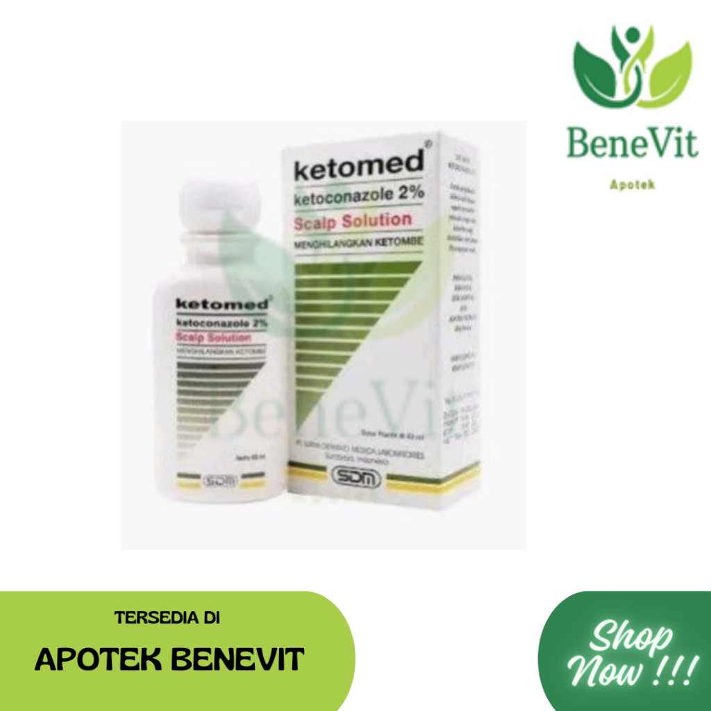 Jual KETOMED SCALP SOLUTION 60 ML / MEMBANTU MENGATASI KETOMBE PADA ...