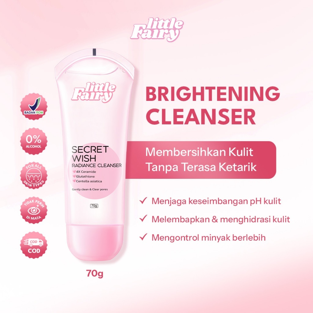 Jual AS Little Fairy Secret Wish Radiance Cleanser Sabun Muka 70 Gr ...