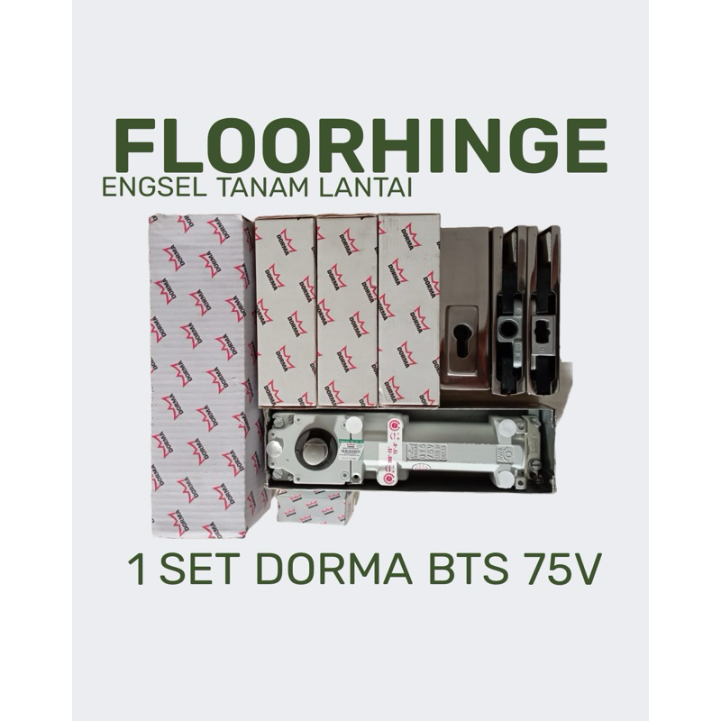 Jual Floorhinge Dorma Bts 75V 1 Set Lengkap PT10, PT20, US10 ,Cylinder ...