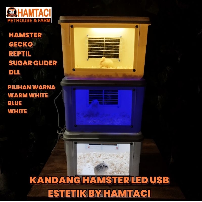 Jual KANDANG HAMSTER AKRILIK LED HAMSTER/GECKO/REPTIL/DLL BY HAMTACI ...