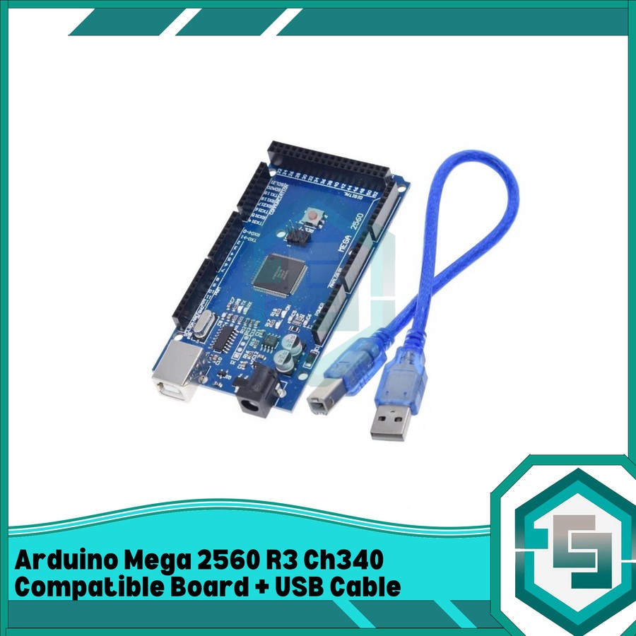Jual ARDUINO MEGA 2560 MEGA2560 16U2 R3 CH340 BOARD PLUS KABEL | Shopee ...