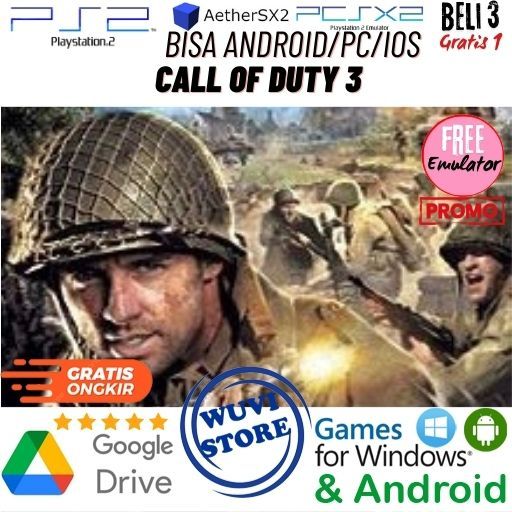 Jual PS 2 Call of Duty 3 | Bisa di PC / Android / IOS Plus Emulator ...