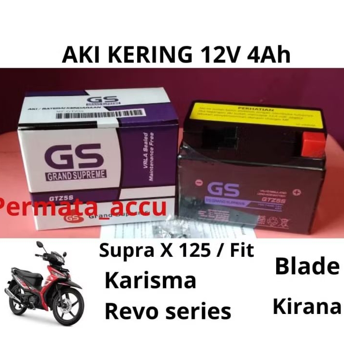 Jual Aki kering motor SUPRA X 125/ FIT,BLADE, REVO, KARISMA, KIRANA ...