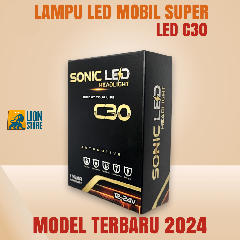 Jual SONIC LED C30 LAMPU LED MOBIL HEADLAMP UTAMA SUPER TERANG | Shopee ...