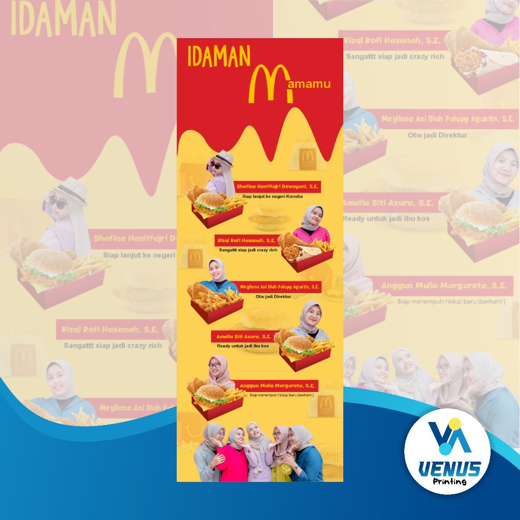 Jual Banner Sidang Skripsi MCD, Spanduk Wisuda Mc Donald, Standing Y ...
