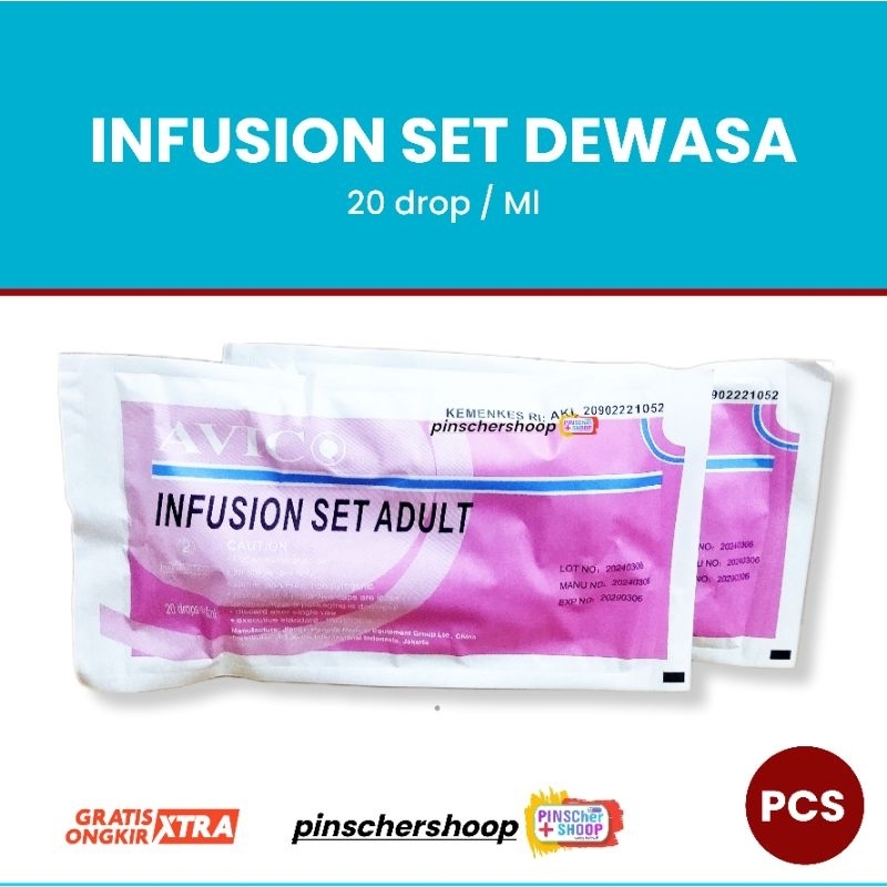 Jual Infuset Dewasa Makro Selang Infusion Set / Satuan | Shopee Indonesia