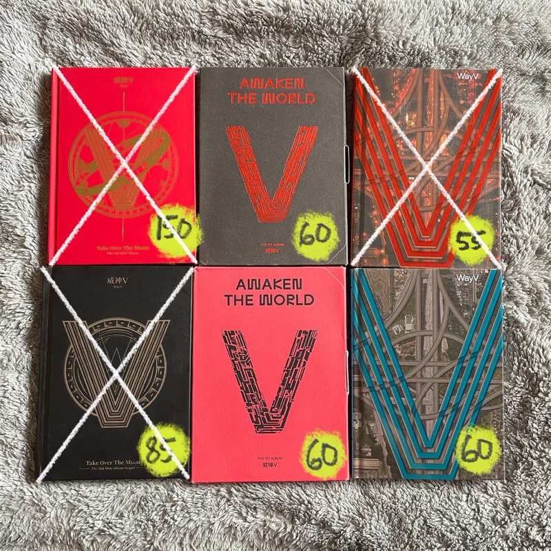 Jual [ready stock] official album only opened wayv totm red black take ...