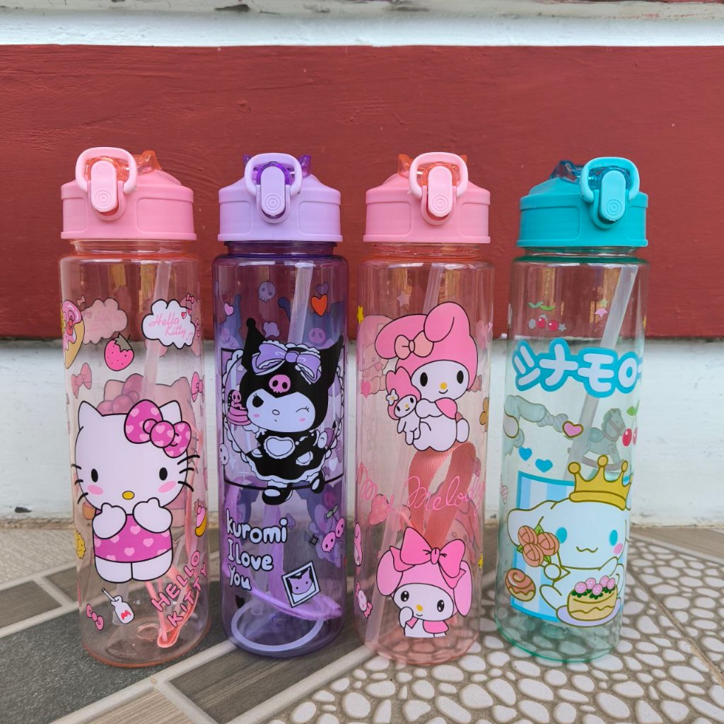 Jual Botol Minum Anak Karakter Sanrio 900 ML Free Sedotan Karakter ...