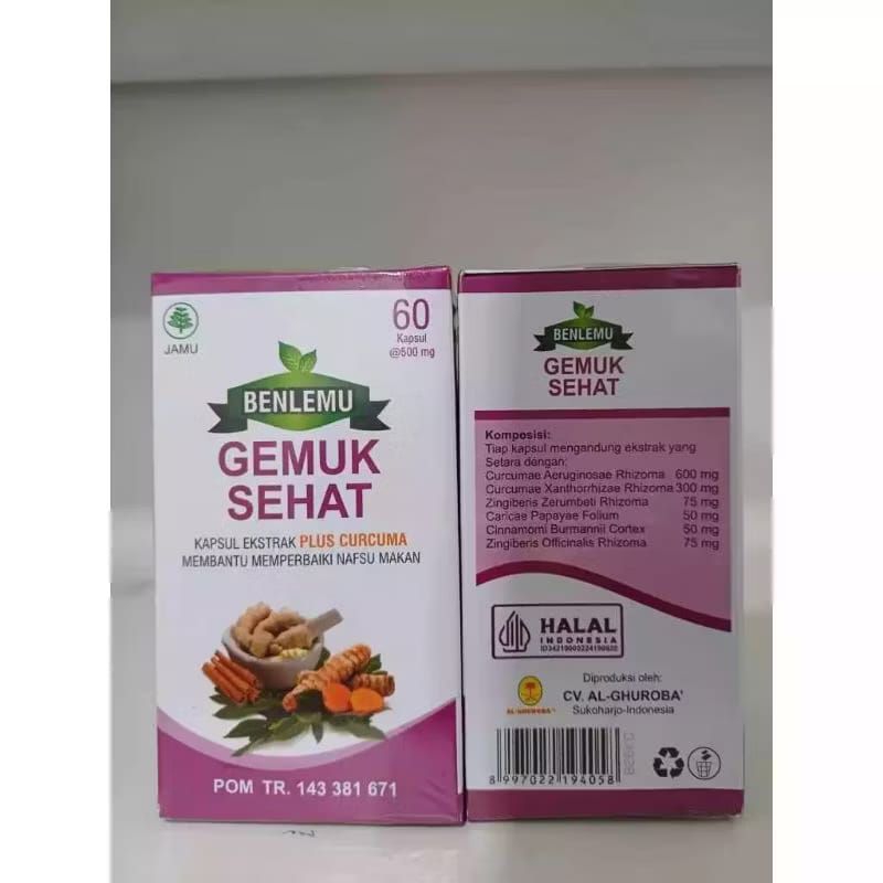 Jual Kapsul Gemuk Sehat (1Botol @60Kapsul) | Shopee Indonesia