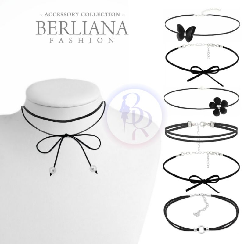 Jual CHOKER LEATHER NECKLACE - KALUNG TALI GOTHIC/ PUNK/ GURUNGE ...