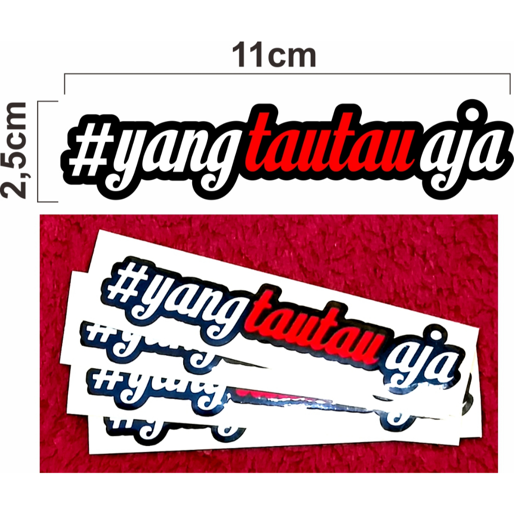 Jual Stiker cutting yang tau tau aja, sticker ytta | Shopee Indonesia