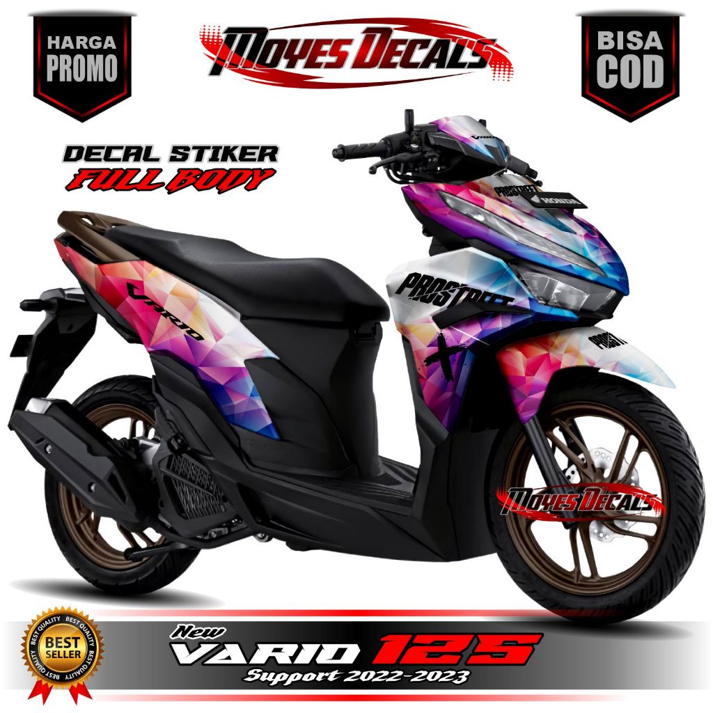 Jual Decal Motor Vario 125 New - Stiker Motor Vario 125 New Fullbody ...