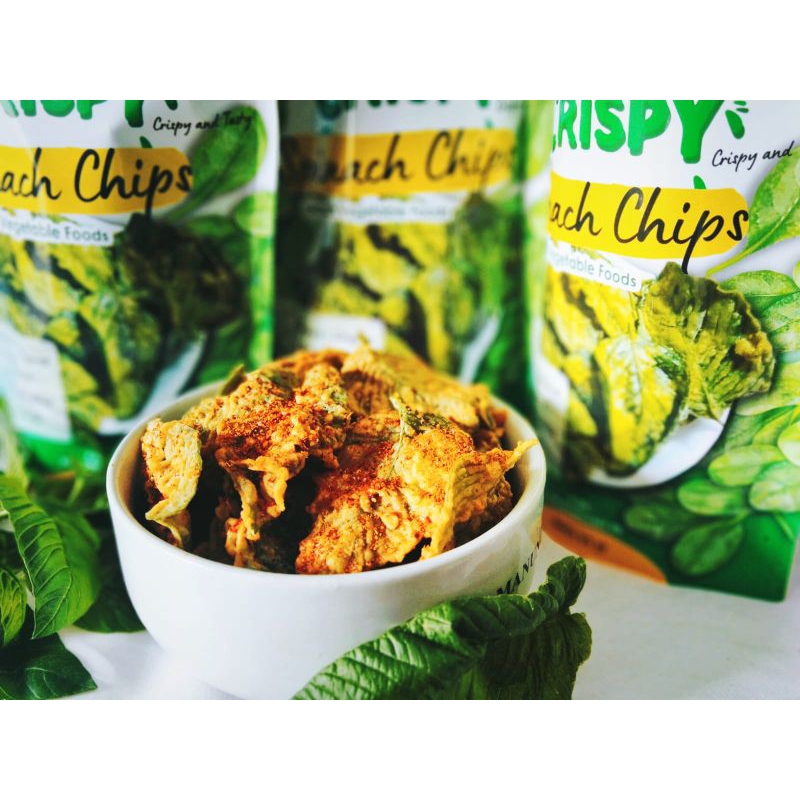 Jual Bayam Crispy | Cemilan Renyah dan gurih |Keripik sayur | Shopee ...