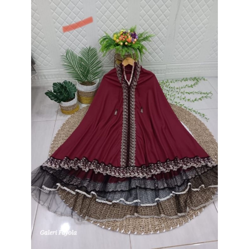 Jual mukena dewasa Humaira katun renda tile mewah princess princes ...