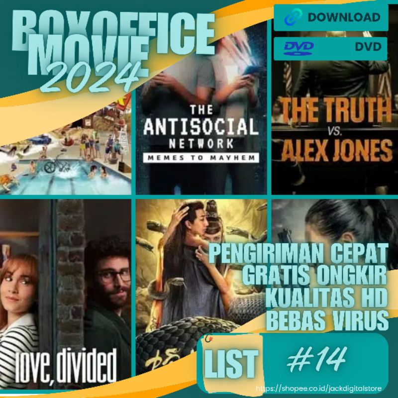 Jual BOXOFFICE MOVIE 2024 - LIST #14 - SUBTITLE INDONESIA | Shopee Indonesia