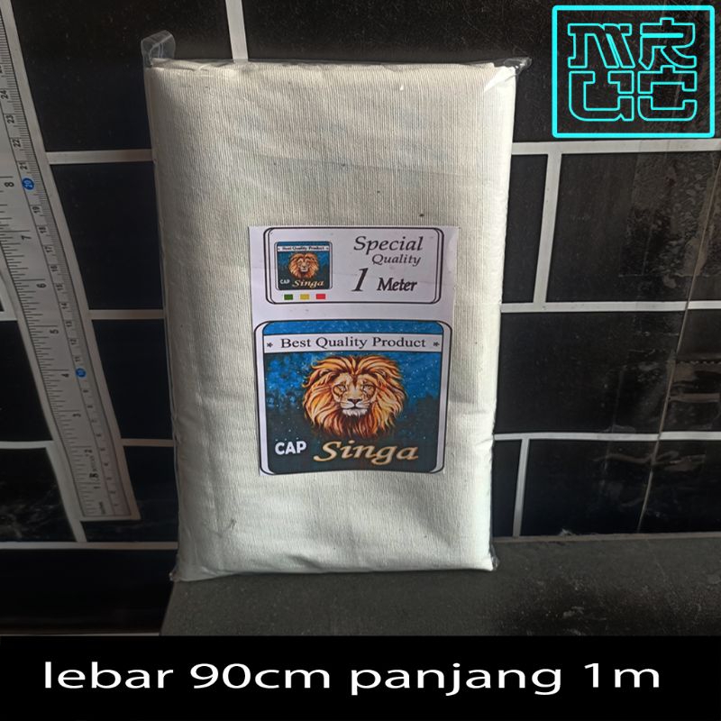 Jual Kain Kafan Mori Eceran Cap Singa Bahan Sangat Tebal Lebar 90CM ...