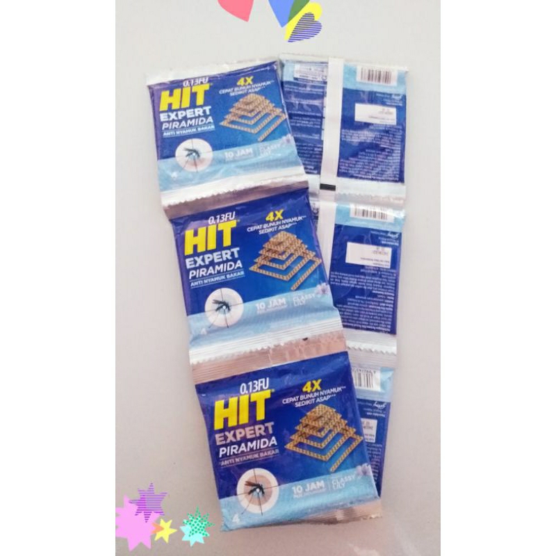 Jual HIT EXPERT PIRAMIDA Anti Nyamuk Bakar (1 Rcg isi 6 sachet ...