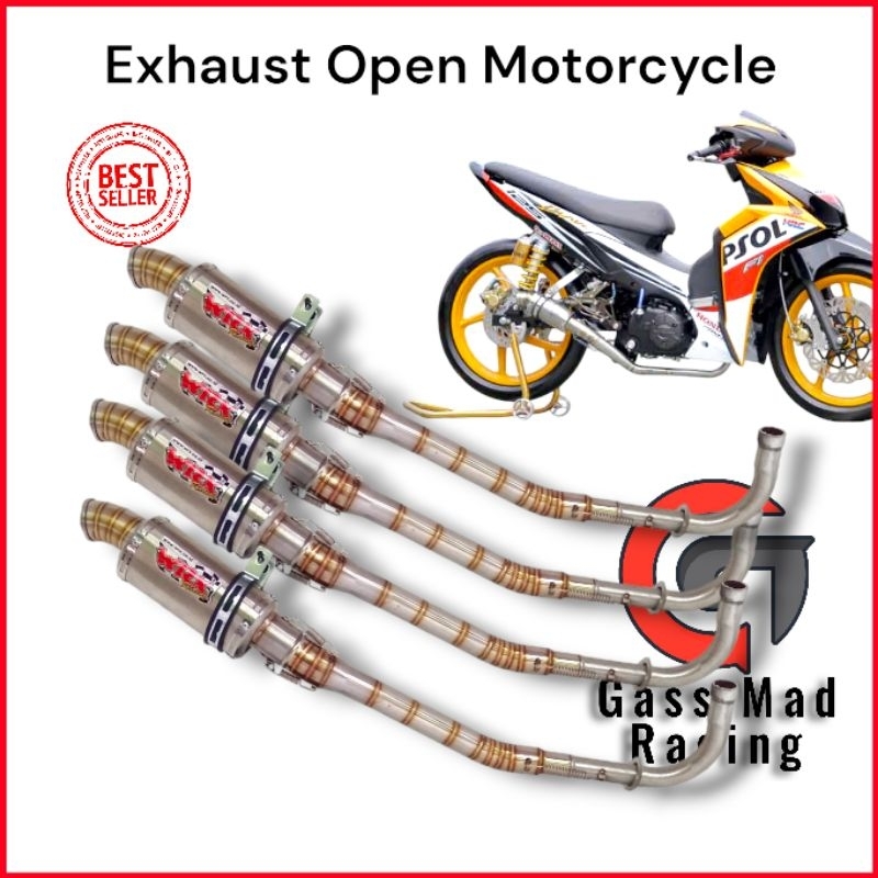 Jual WRX Open Ekzos/Ekzos piping Wave100/110/125/Dash/Mr1/Ct100/Srl ...