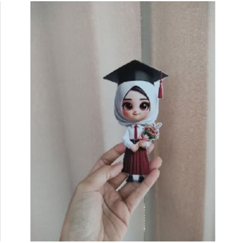 Jual Topper Wisuda 13 cm Jumbo / Topper Graduation / Topper Buket ...