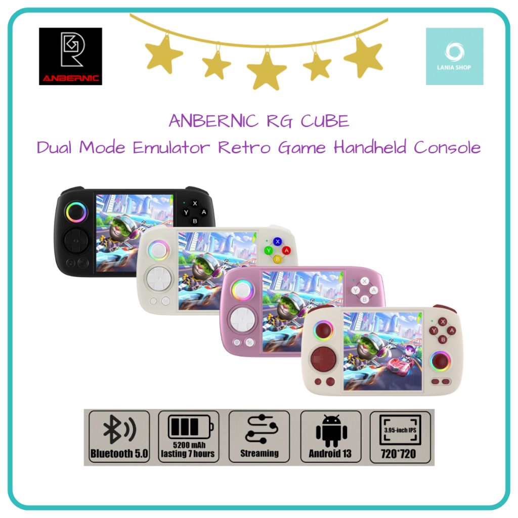 Jual ANBERNIC RG CUBE - Dual Mode Emulator Retro Game Handheld Console ...