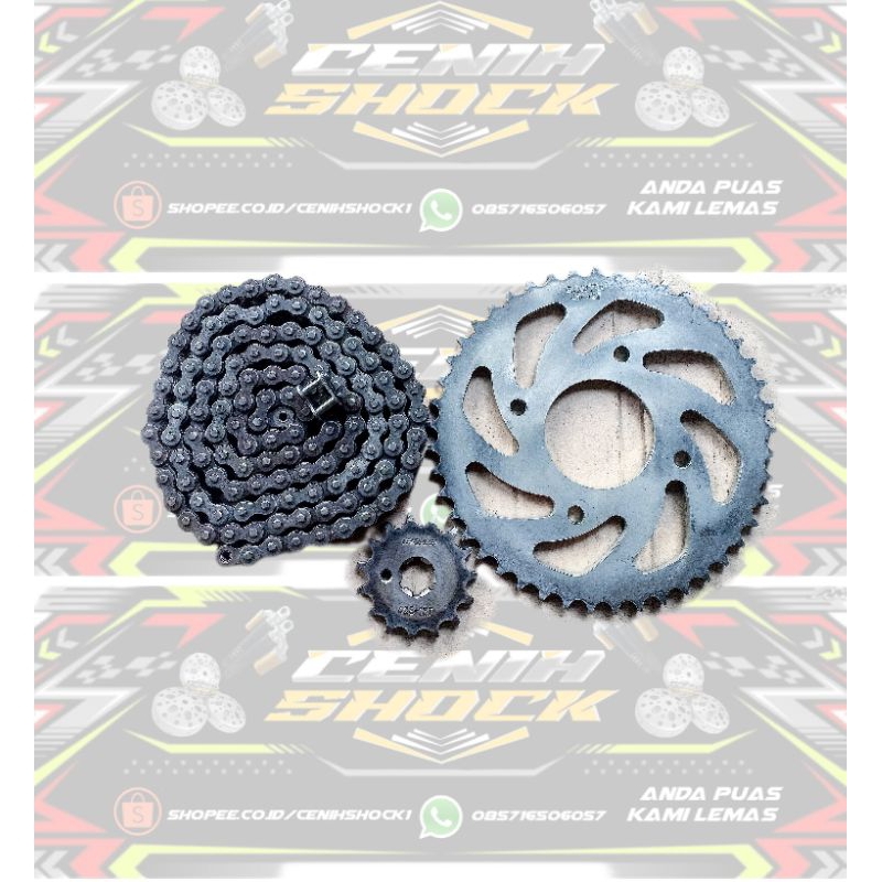 Jual Gear set Gir Supra GTR 150 ukuran Gear 45 Pnp Revo - Fit new ...