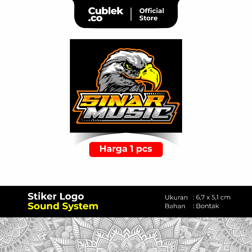 Jual Stiker Sound System SINAR MUSIC (Bahan Bontak) | Shopee Indonesia
