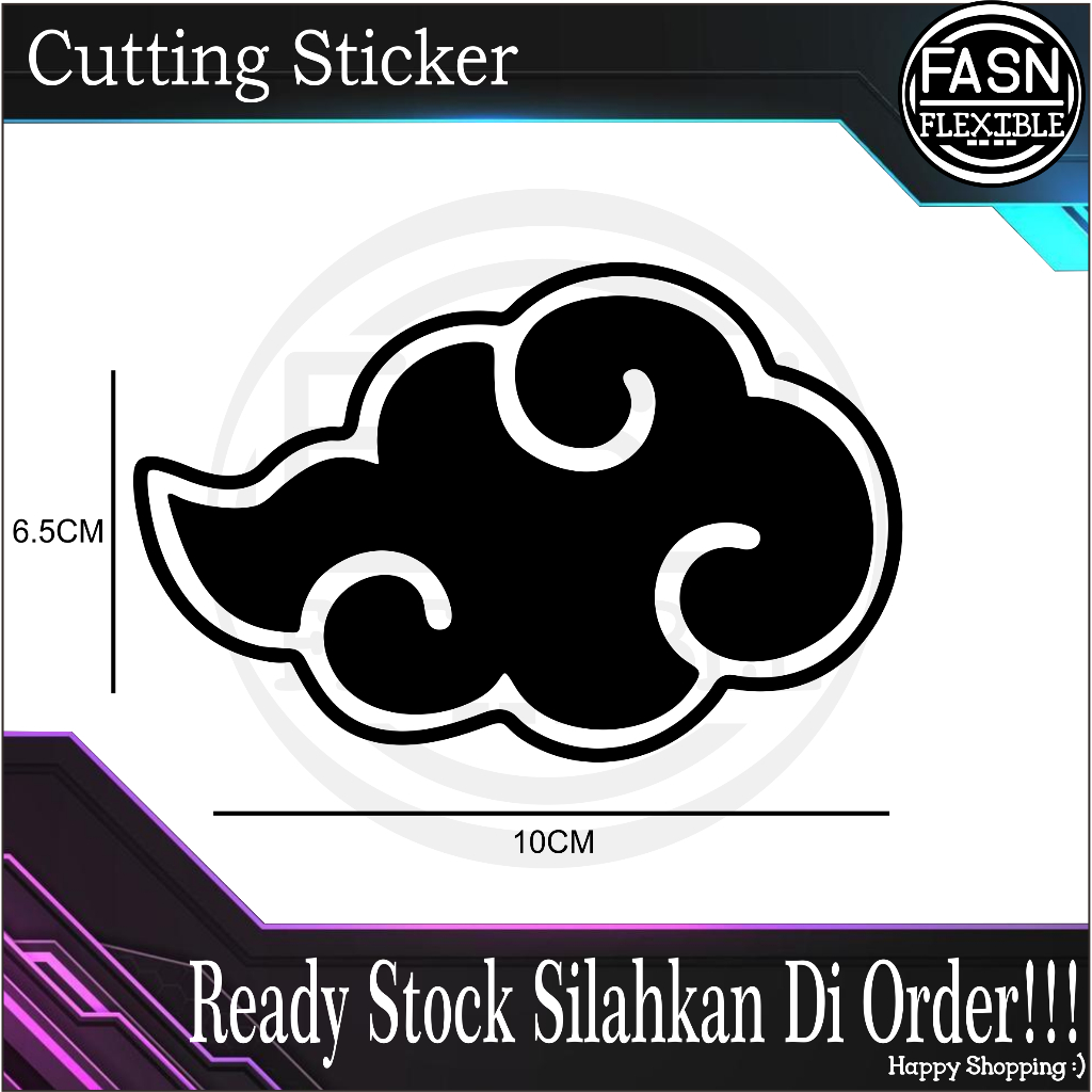 Jual Sticker Logo Akatsuki Cutting Sticker For Body Motor / Mobil ...