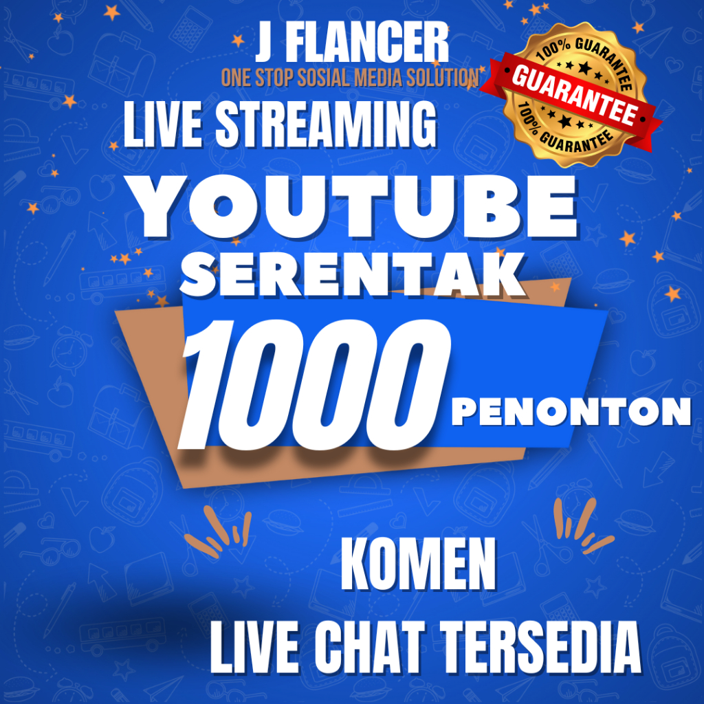 Jual Youtube View Live Stream 1000 mata selama 1 jam | Shopee Indonesia