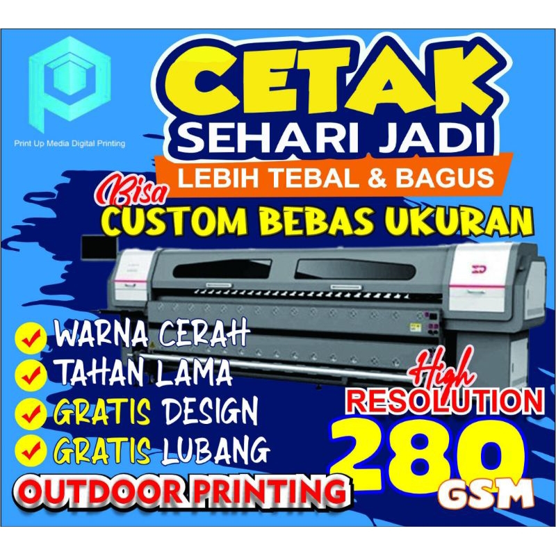 Jual CETAK SPANDUK BANNER BALIGO MURAH Proses Cepat Free Desain Baliho | Shopee Indonesia