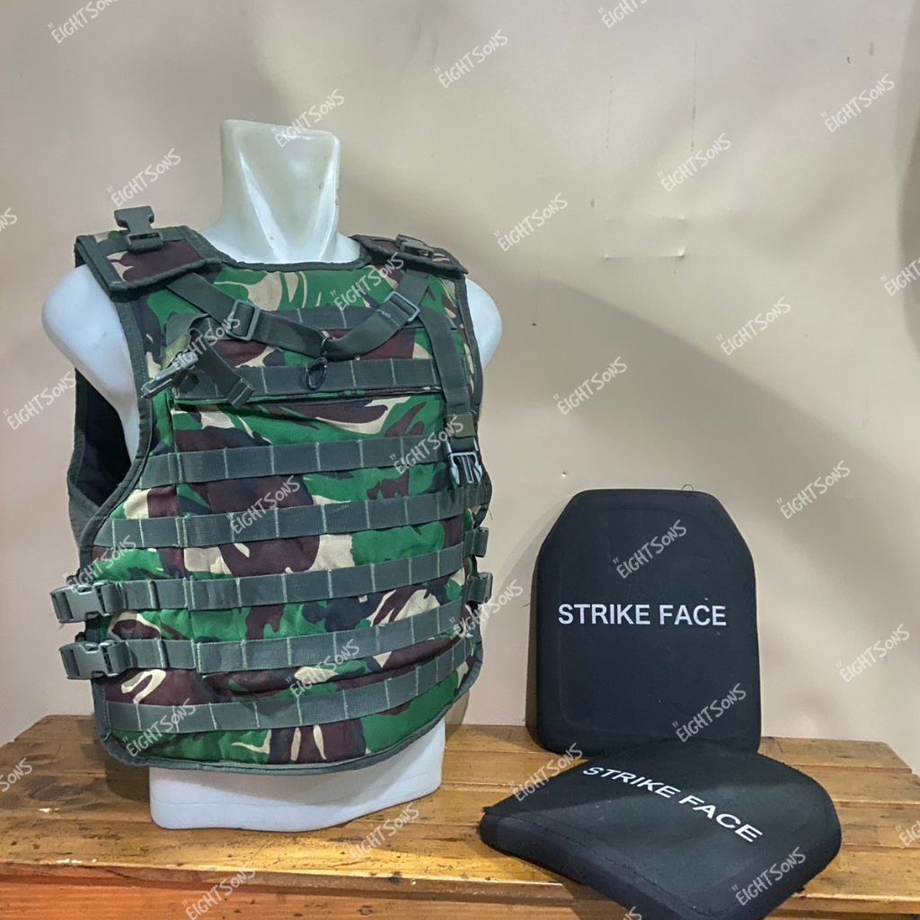 Jual 1 Set Rompi Plat Baja ANTI PELURU LEVEL 4 ROMPI J FORCES STRIKE ...