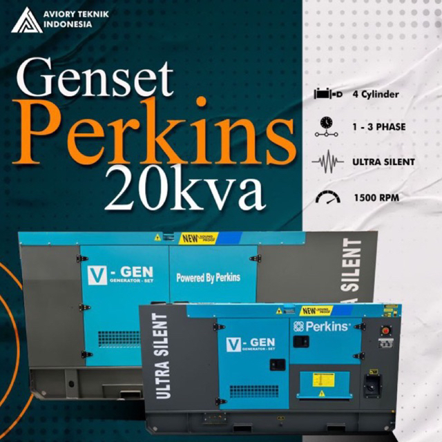 Jual Power Generator Perkins 20KVA 3 Phase/Mesin Genset/Genset ...
